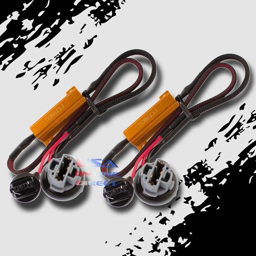 2pc Canbus Error-Free Load Resistor LED Warning Light Delete Harness ...
