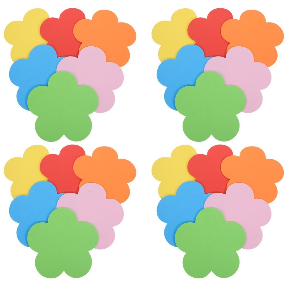 72PCS Flower Shaped Foam Sheets for Crafts - Flower Die Cuts Party ...