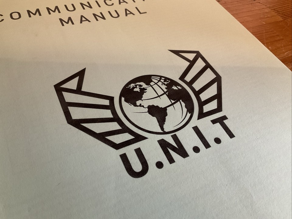 Doctor Who Original Prop UNIT Communications Manual Screen / Production ...