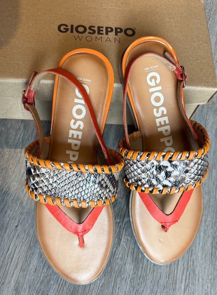 Gioseppo leather sandals Size UK 6 EU 39 | eBay UK