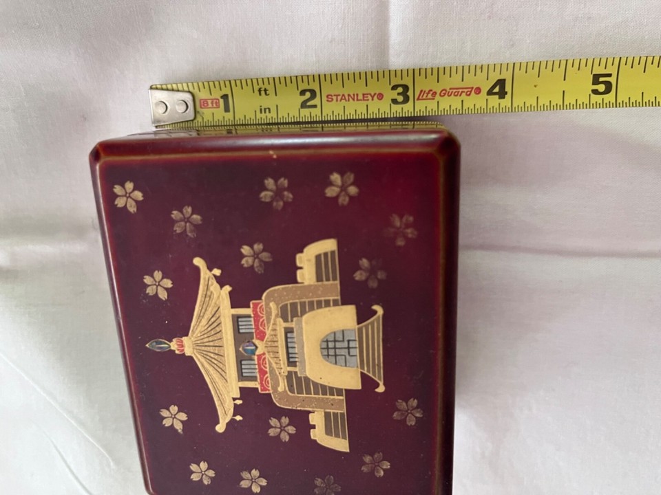Vintage Maruni Lacquerware Trinket Box Occupied Japan Patented Hand ...