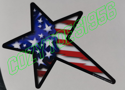 American Flag Star Bumper Sticker Decal Car Van Truck Us Flag Usa ...