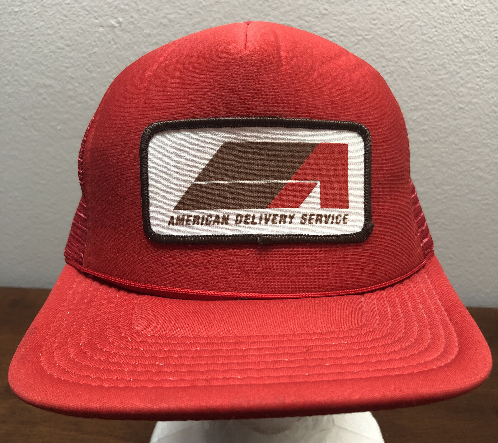 Vintage American Delivery Service 5 Panel Trucker Sna… - Gem