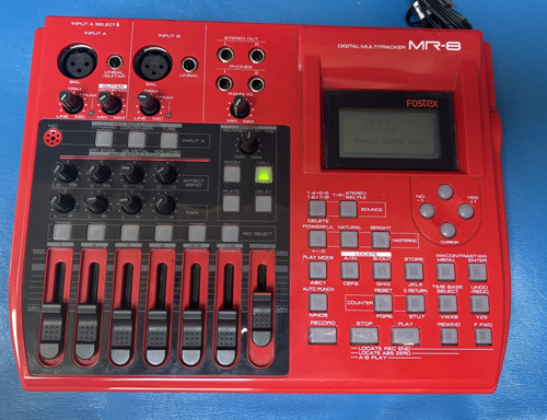Red Fostex MR8 Digital Multitrack Recorder MR-8 Studio Multitracker | eBay