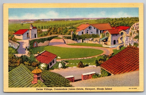Venetian Gardens & Tea House Berwind Estate Newport RI C1940s Linen ...