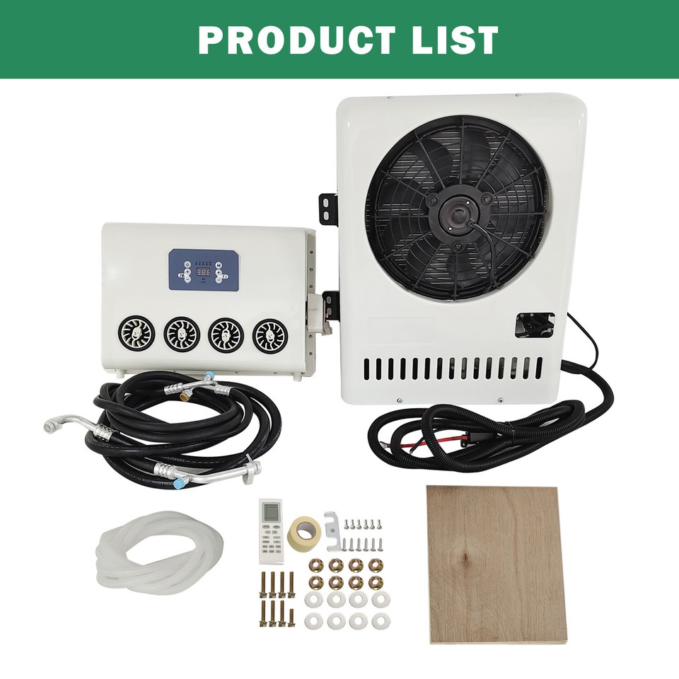 24V Truck Cab Air Conditioner Split Kits For Semi Trucks Bus RV Caravan ...