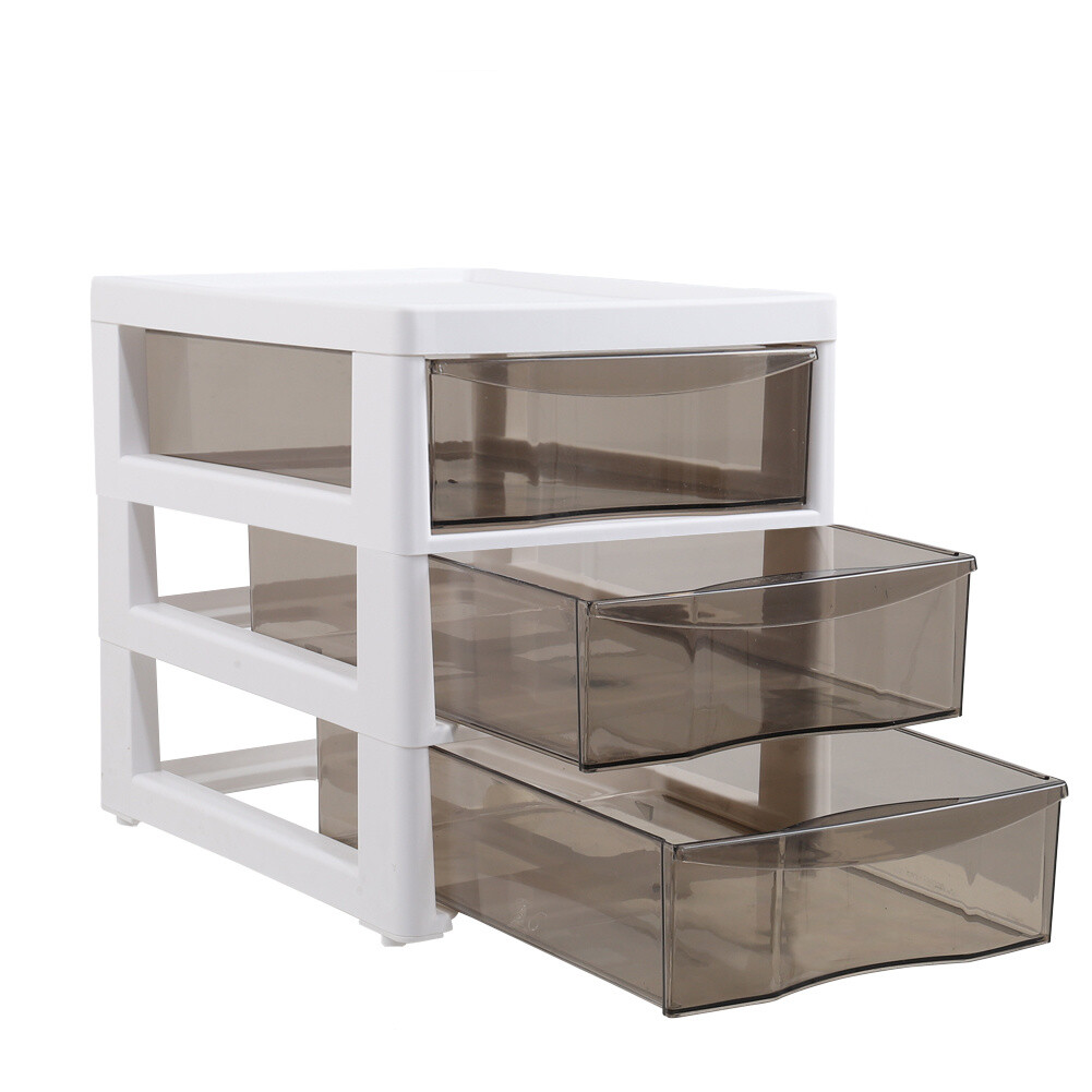 Plastic Drawers Home Office Desktop Tidy A4 Stationary Organiser ...