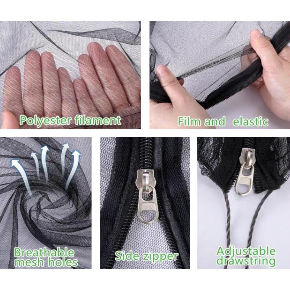 Zipper Drawstring Fruit Tree Netting Bags 2Pcs for Bird and Squirrel ...