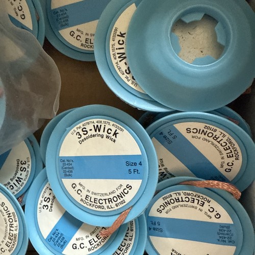 Lot Of 3: GC Electronics Desoldering Wick Size #4, .100" x 5' Copper ...
