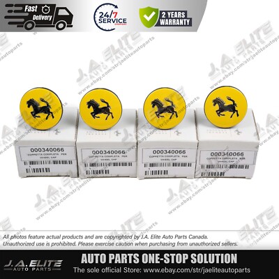 4pcs Genuine Ferrari Wheel Centre Caps fit Ferrari, 340066 | eBay