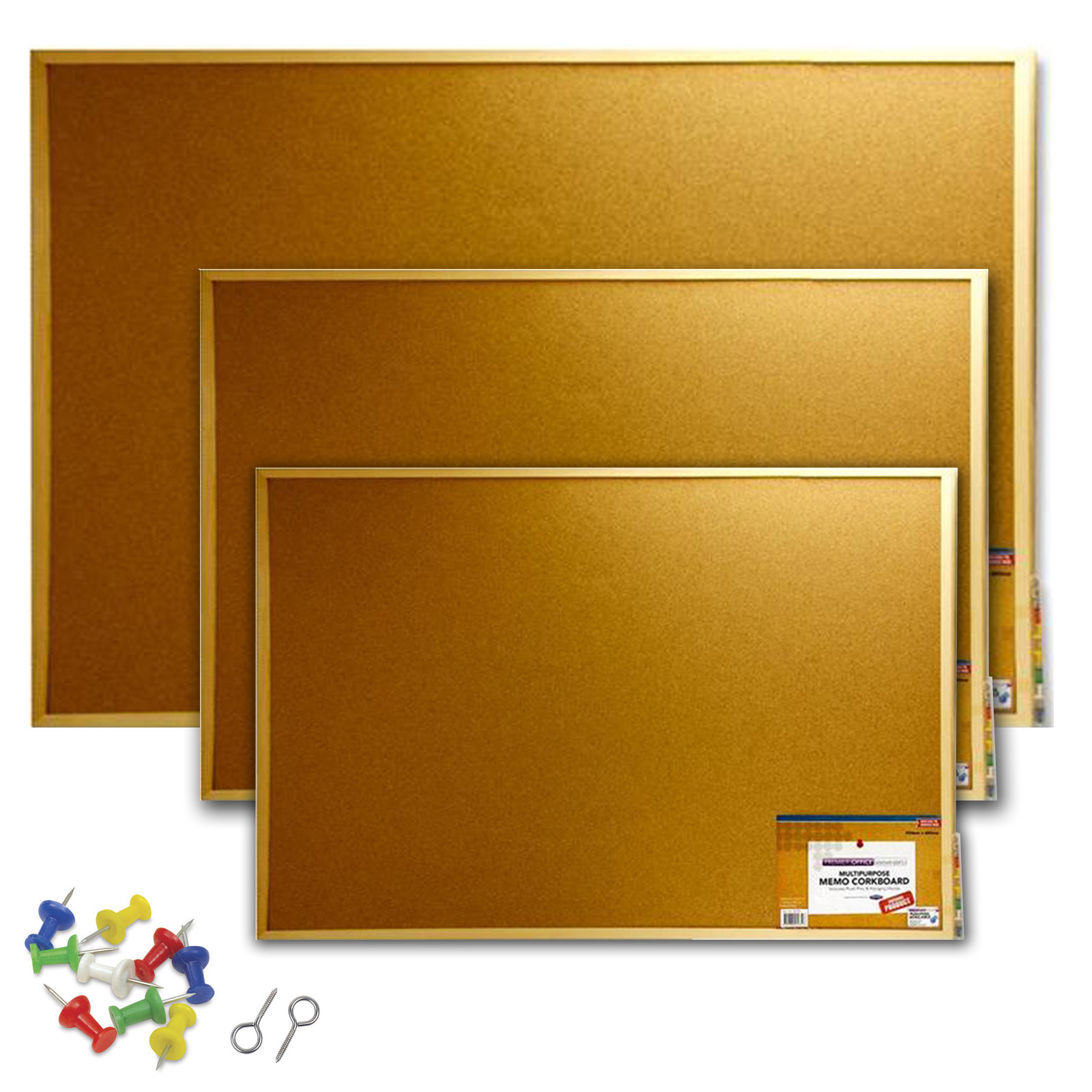 Cork Board Pin Message Notice Board Wooden Frame Office Memo School ...