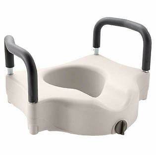 Medical Elevated Toilet Seat Riser, Med Line Guardian Commode Raised ...