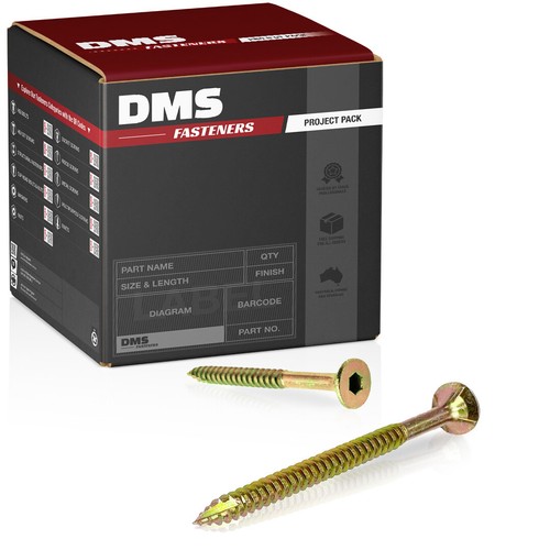 ULTIMATEHOLD™️ 14g x 65mm Bugle Batten Screw T17 Hex Drive Timber Zinc ...