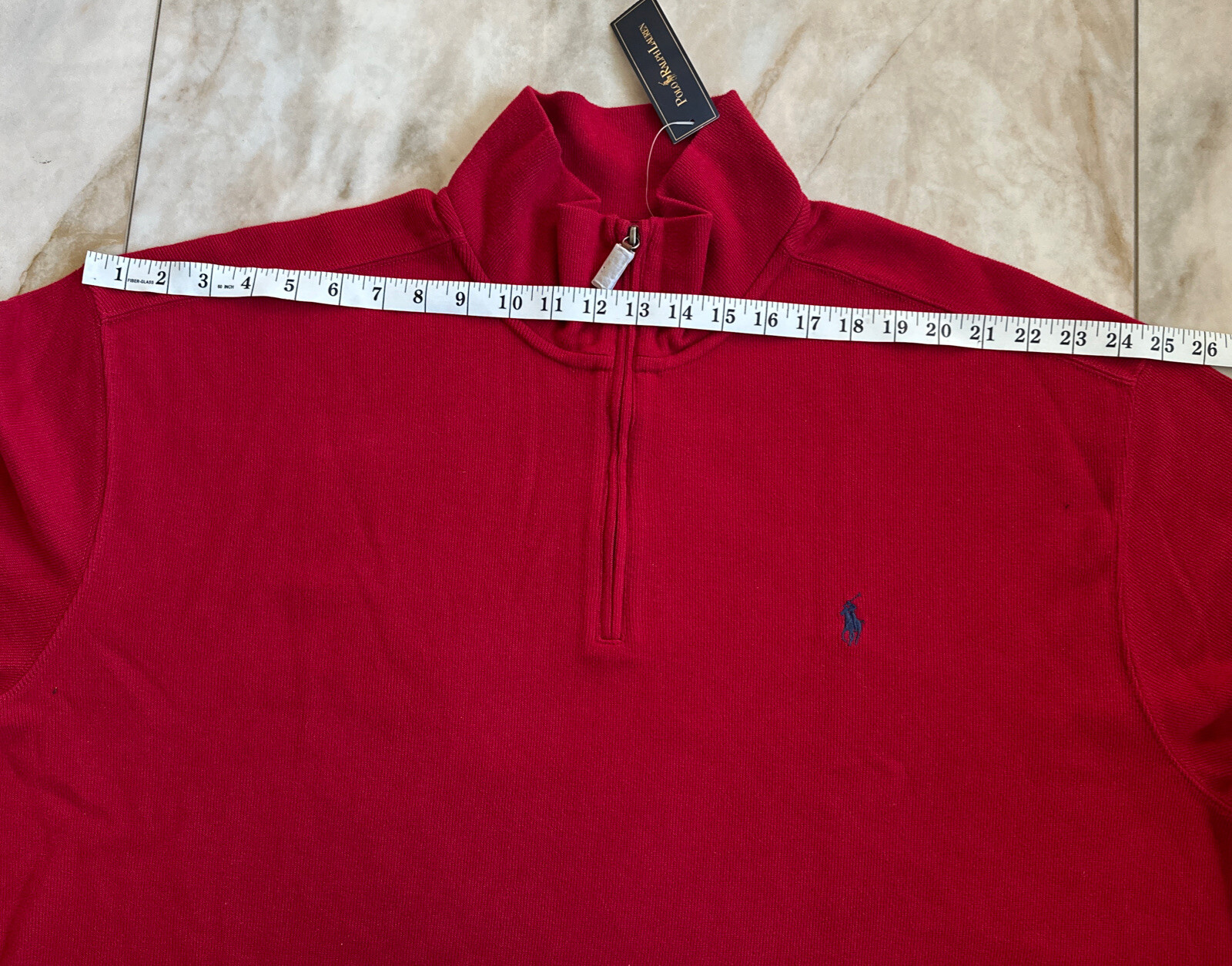 Polo Ralph Lauren Men's 1/4 Zip Long Sleeves Sweater, Red, 3XLT New | eBay