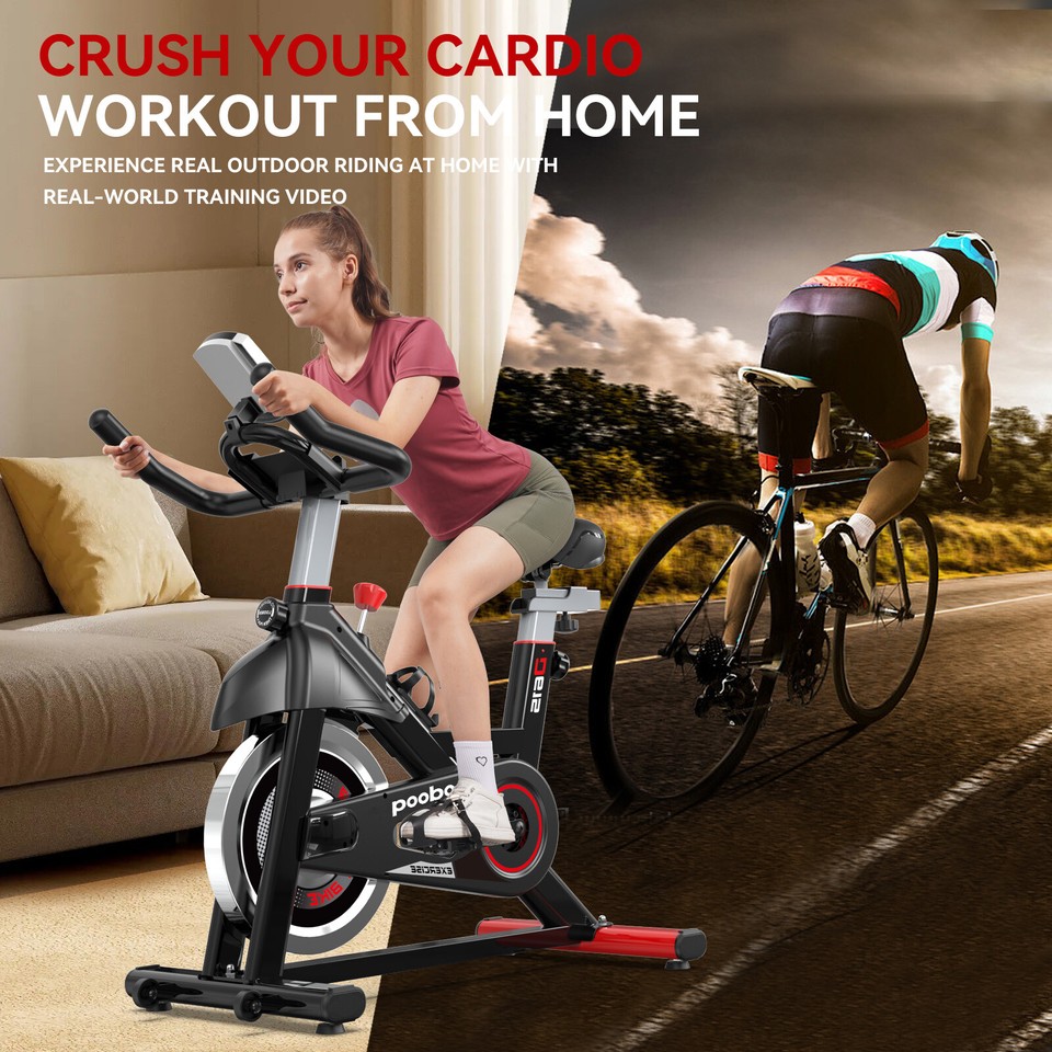 Indoor Cardio Workout Bike Stationary Bike Cycling Fitness Bike ...