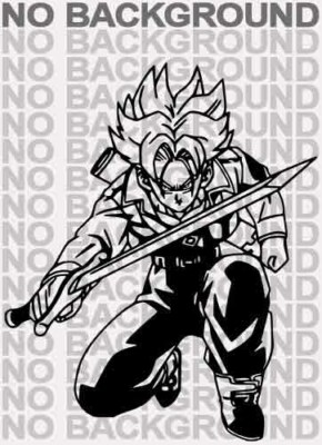 Trunks Dragon Ball Z Goku DBZ Wall Car Truck Window Vinyl Sticker Decal ...
