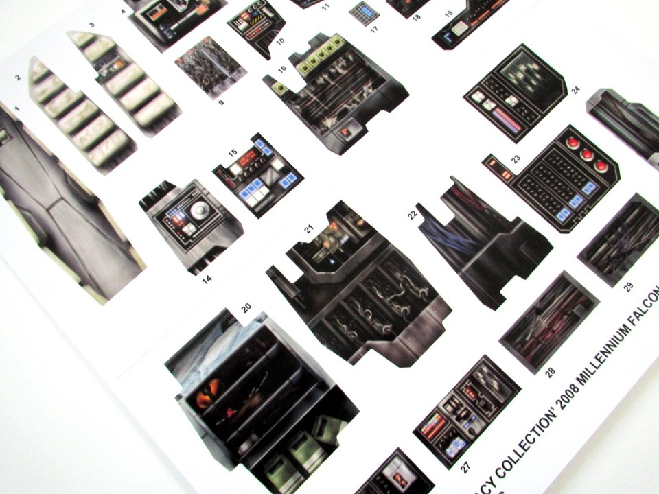 Legacy Collection 2008 Millennium Falcon Star Wars replacement Sticker ...