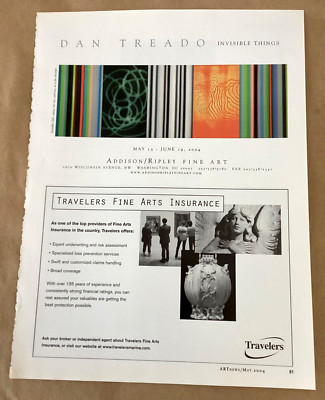 Dan Treado at Ripley gallery exhibition ad 2004 vintage art show magzne ...