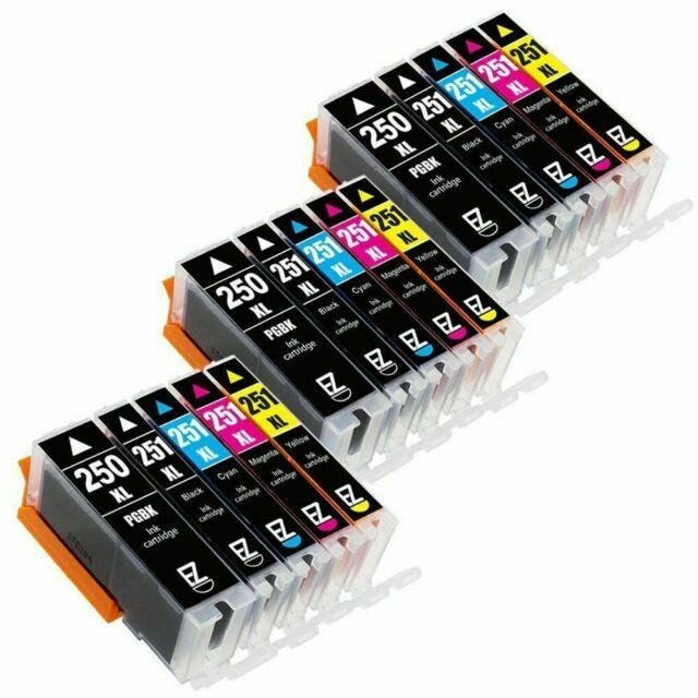 Printer Ink Compatible Cartridges Replacement for Canon 250 251 XL PGI ...