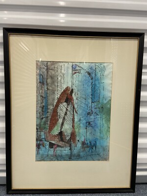 Millard Wells (American, 1921-2012)”Picasso Chicago “watercolor, signed ...