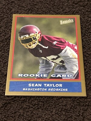 2004 Topps Bazooka ~ Sean Taylor RC ~ GOLD SP ~ Redskins + Miami GOAT ...