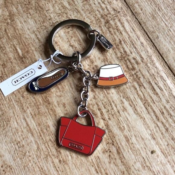 NWT COACH ACC MULTI MIX KEYRING KEY FOB F65743 | eBay