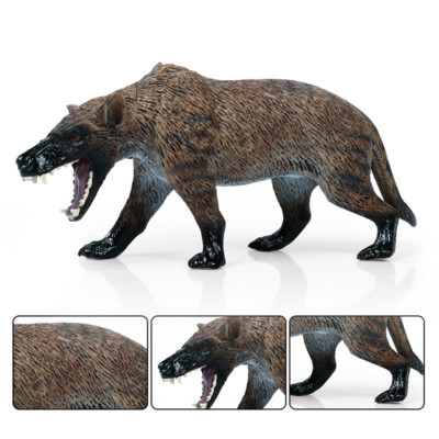 Ice Age Canis dirus Figure Dire Wolf Wild Animal Figure Collector Toy ...