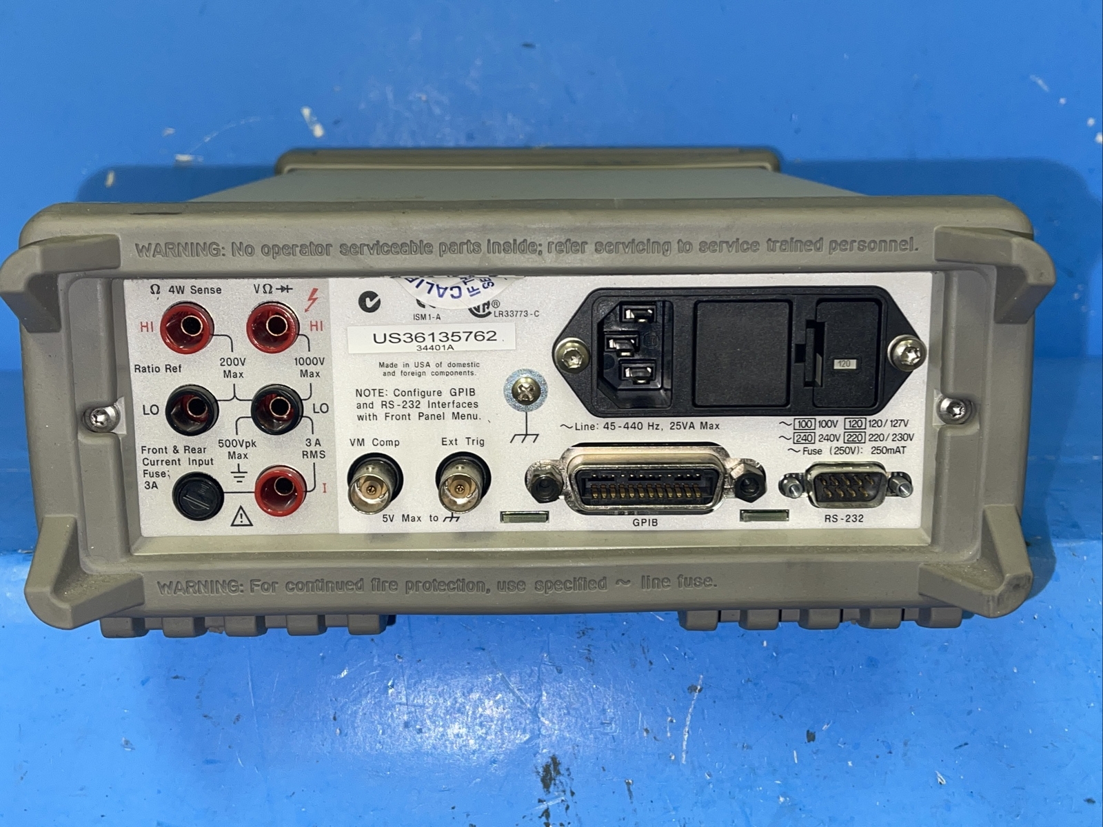 HP Agilent 34401A 6½ Digital Multimeter 646444261463| eBay