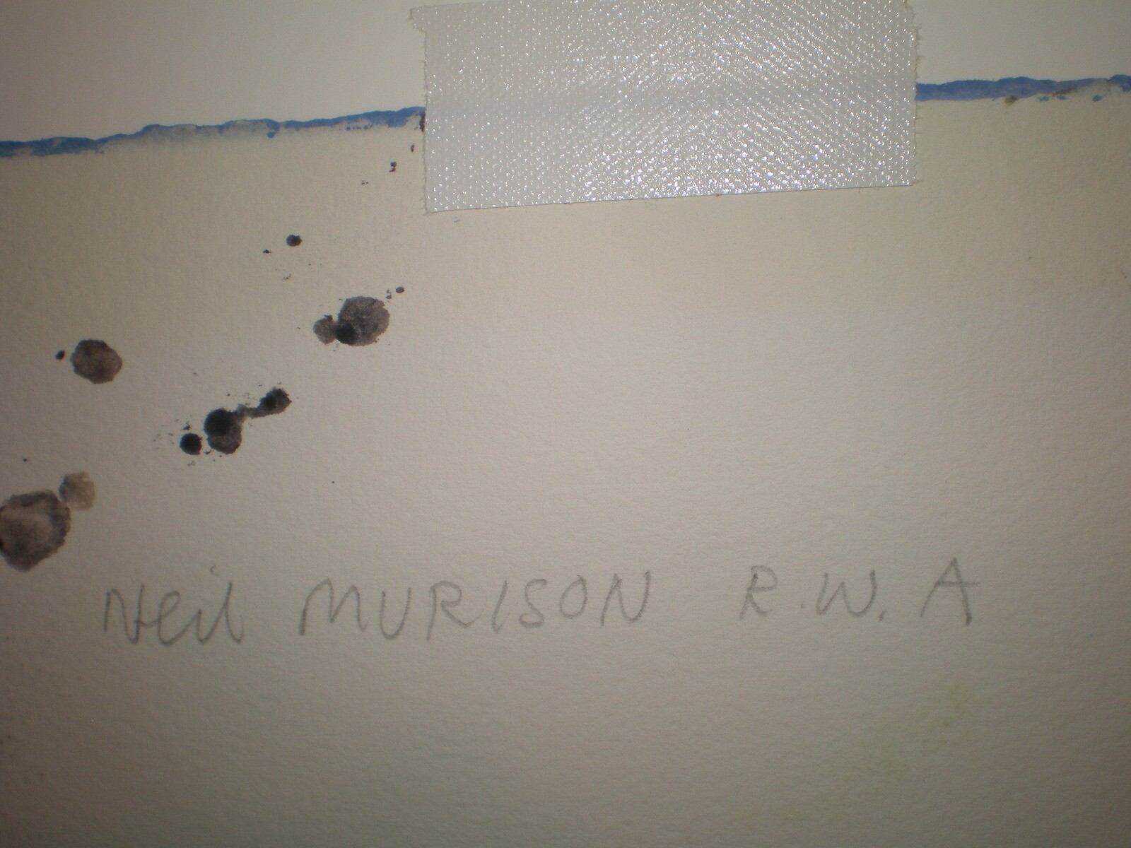 NEIL MURISON English Listed Artist Signed Watercolor Beach Furniture ...