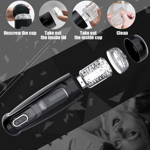 Automatic Male Masturbator Handsfree Rotating Cup Thrusting Stroker ...