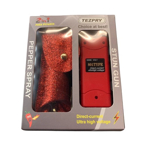 STUN-GUN & PEPPER SPRAY KITS (Red) | eBay