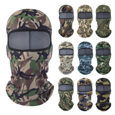 Tactical Balaclava Full Face Mask Scarf CS Wargame Hunting Bandana Hat ...