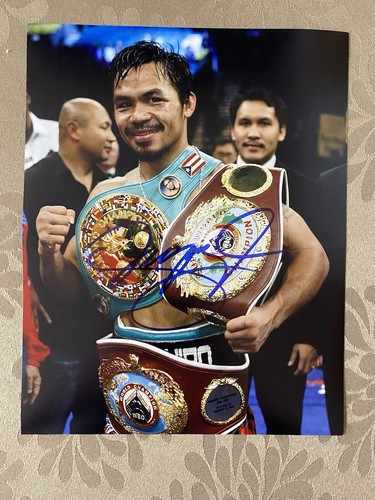 Manny Pacquiao Signed 8 X 10 Photo With COA | eBay