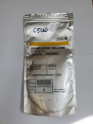 Ricoh YELLOW Developer D0239680 MPC4000 MPC5000 | eBay