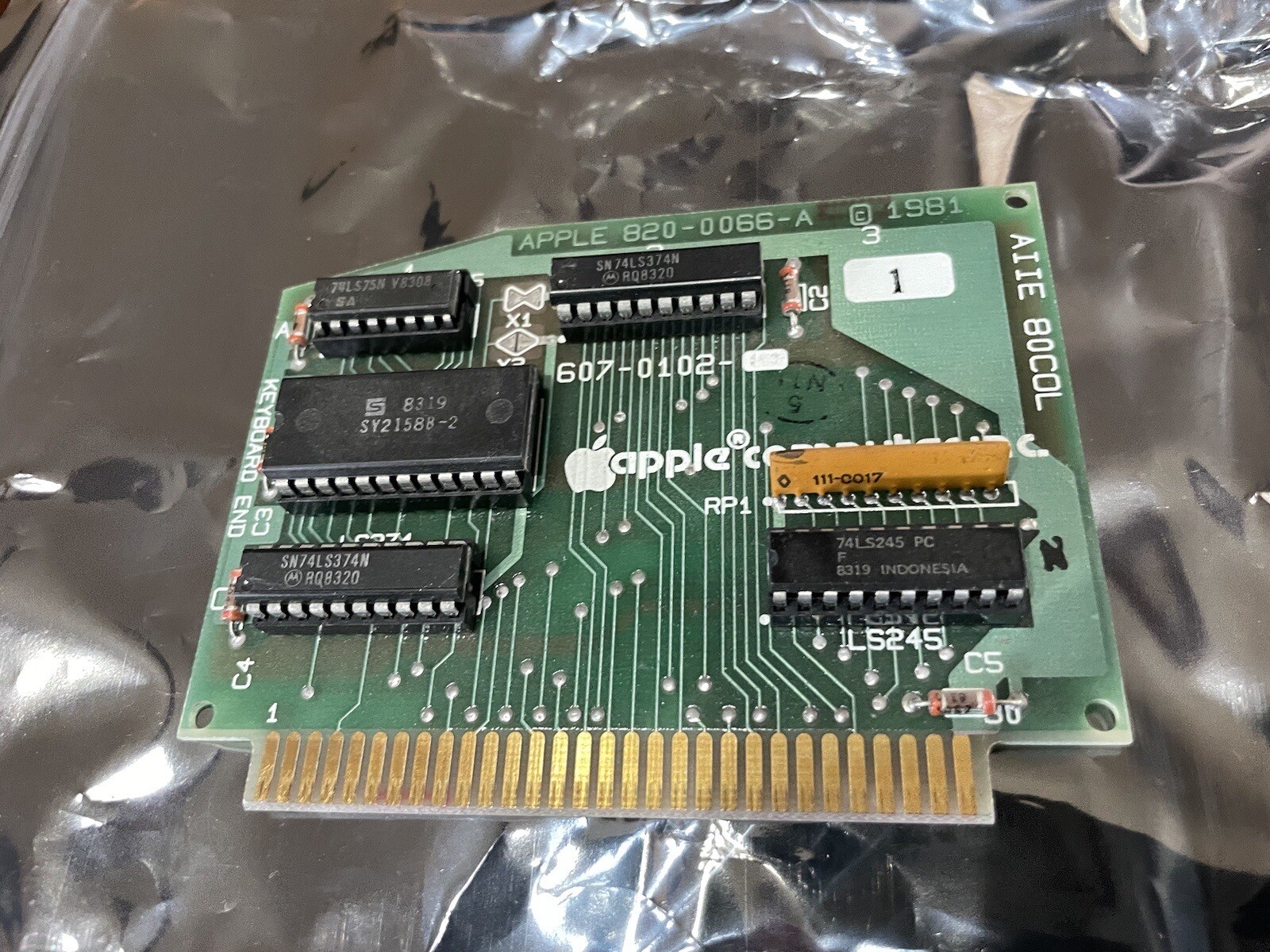 Vintage Apple IIe 1981 820-0066-A 80 Column Text Expansion Card | eBay