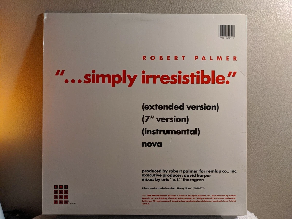 Robert Palmer Simply Irresistible Single