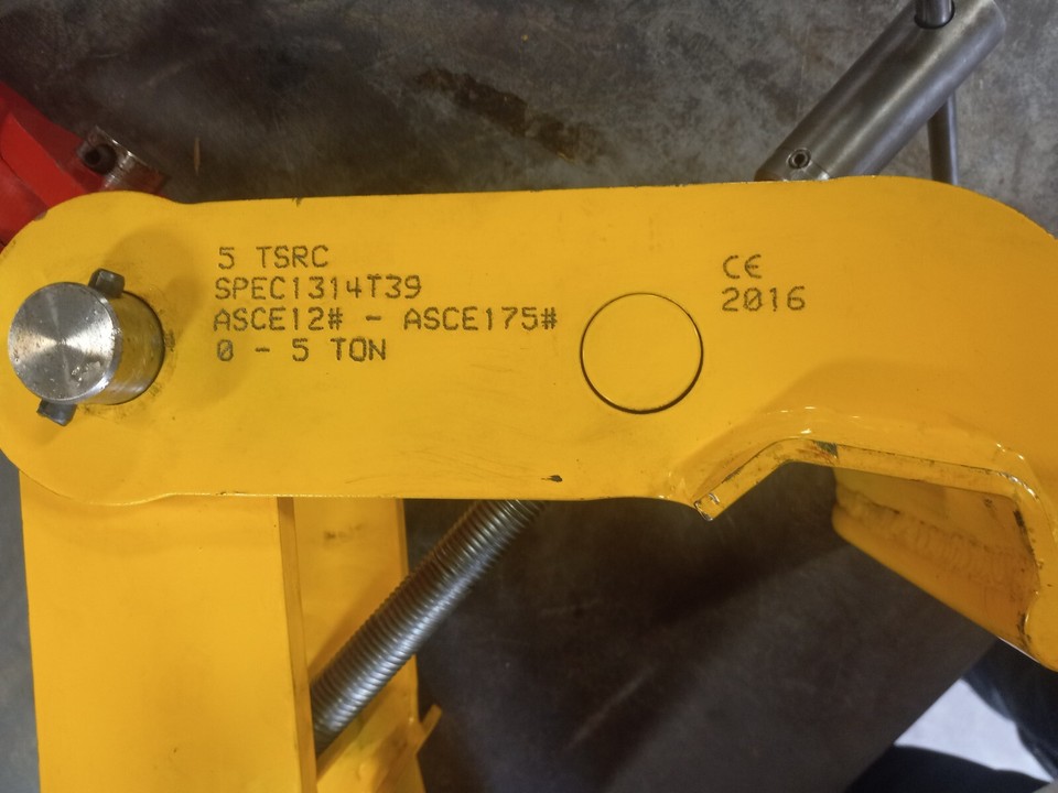 🇳🇱 Beam lifting clamp TERRIER/CROSBY TSRC UNIVERSAL 5 Ton, 2- 7.5 inch ...