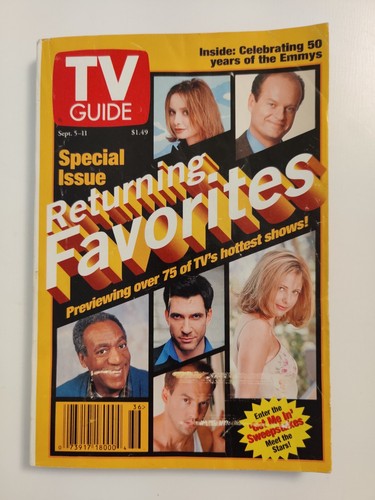 TV Guide Special Issue Returning Favorites Sept 5-11, 1998 Over 75 ...