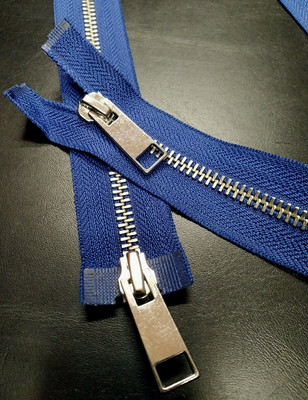 5# IDEAL Metal Double Slider Two-Way Open Ended 35" inch Long Zipper ...