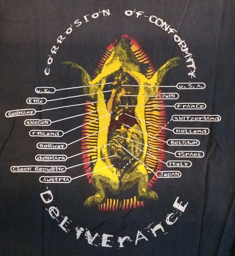 Corrosion Of Conformity Deliverance Pig Vintage Concert Shirt XL Rare ...