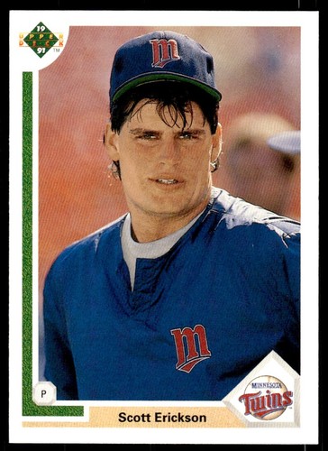 1991 Upper Deck Baseball Card Scott Erickson Minnesota Twins #522 | eBay