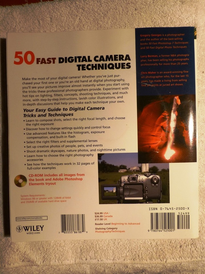 50 Fast Digital Camera Techniques Gregory Georges Larry Berman USER ...
