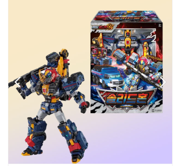 Metal Card Bot Solidhon Transforming Crane Truck Robot Toy Korean ...