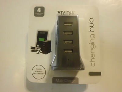Vivitar 4 Port Usb Charging hub brand new still in original package 24 ...