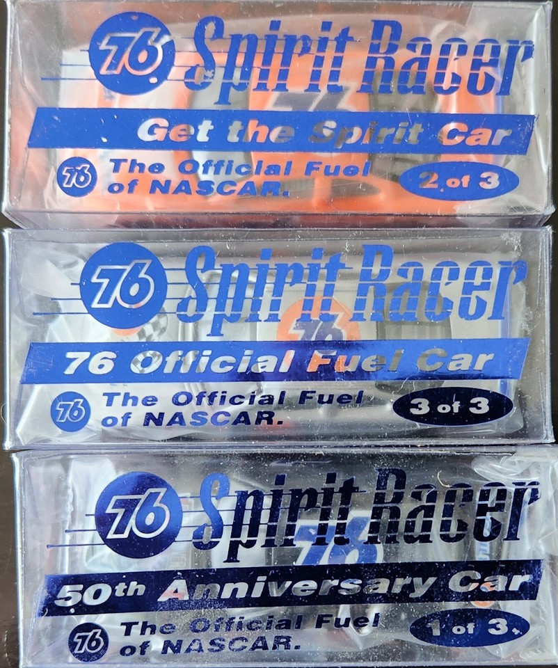 3 Car Full Set NASCAR Union 76 Spirit Racer 50th Anniversary 1:64 scale ...