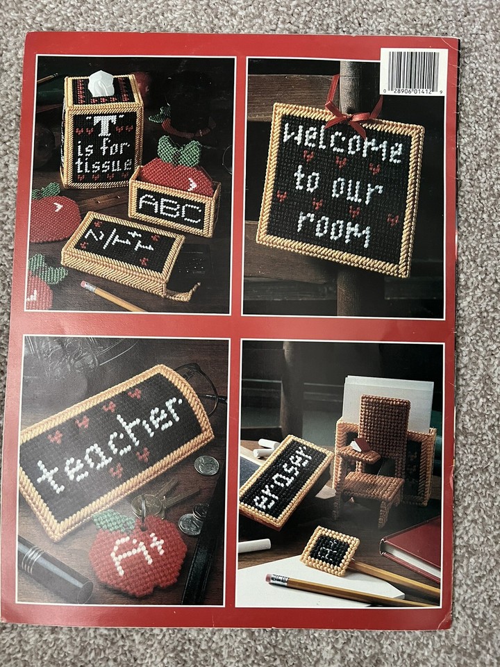 Leisure Arts Craft Leaflet For Teachers Only In Plastic Canvas Pattern ...