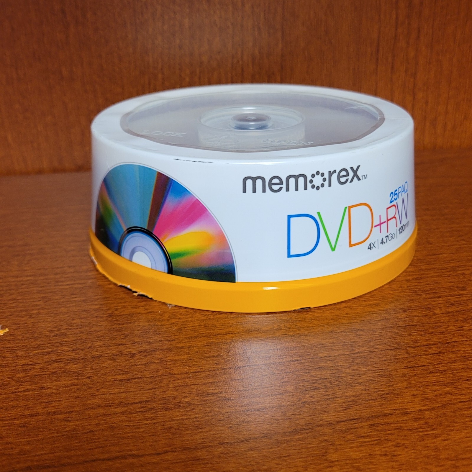 25-pk Memorex DVD+RW 4X 4.7GB 120 min plus R, Rewritable Discs ~New ...