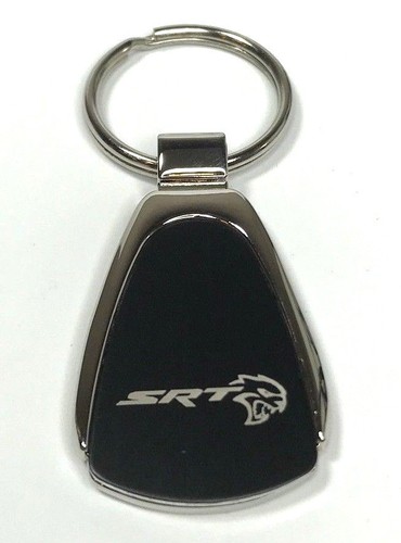 Black Key Chain Fob w/ SRT Hellcat Emblem (Licensed Dodge Charger ...