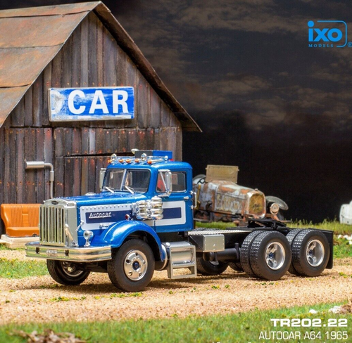 IXO 1/43 1965 Autocar A64 Daycab Semi Truck 1960s/1970s Blue Diecast ...