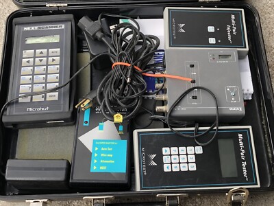Microtest NEXT Handheld Cable Tester Scanner, Super Injector Multi Pair ...